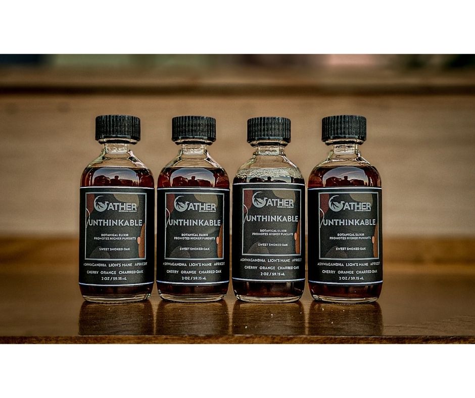 Unthinkable Smoked Oak Botanical Elixir - 2oz 4-pack | Gather Beverage ...